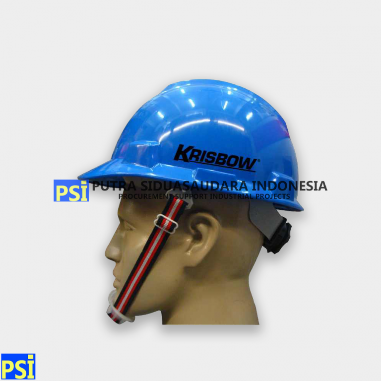 KRISBOW HELMET FRONT BRIM CHINSTRAP WITH LOGO