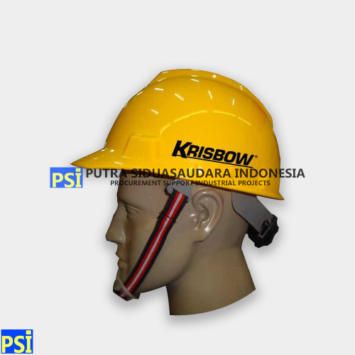 KRISBOW HELMET FRONT BRIM CHINSTRAP WITH LOGO